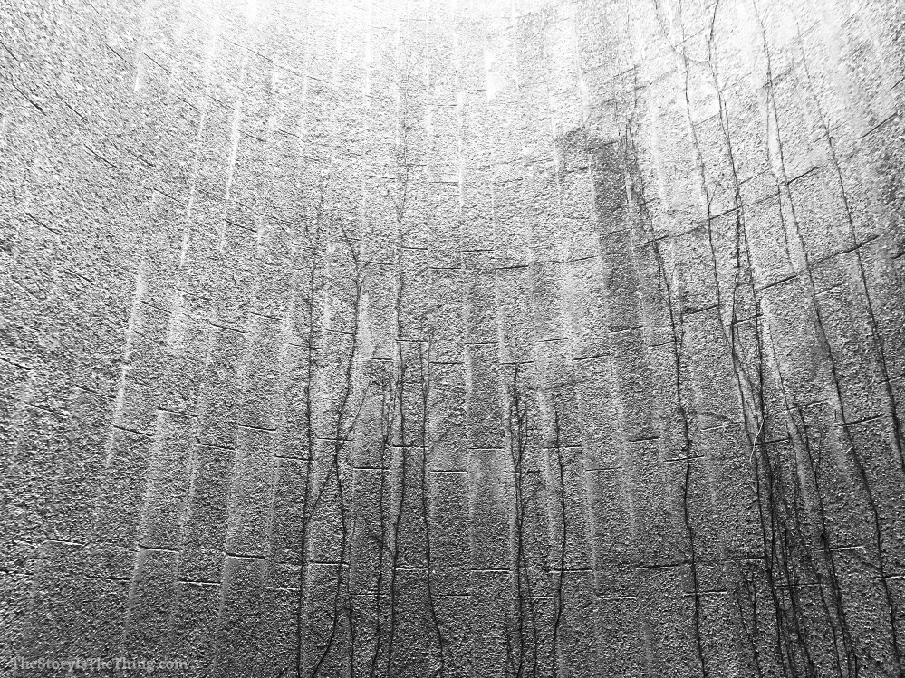 Looking in on the old grain silos upriver, before they go down ...